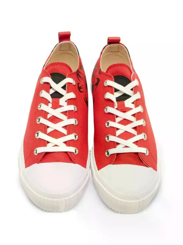 Alexander McQueen Swallow Printed Sneakers