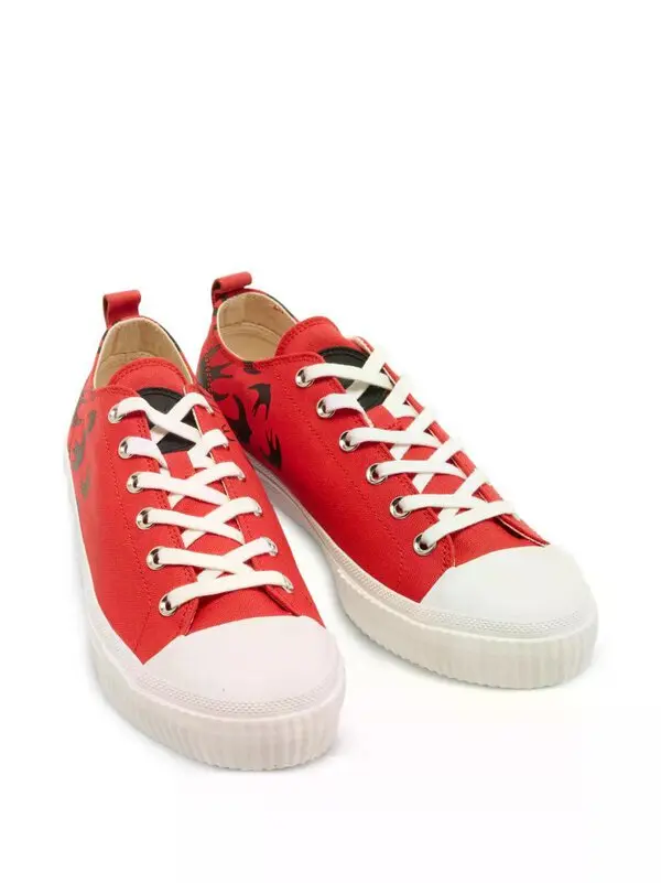 Alexander McQueen Swallow Printed Sneakers