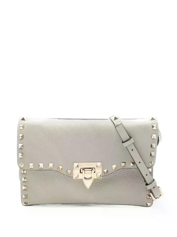 Valentino Garavani Rockstud Shoulder Bag - Grey