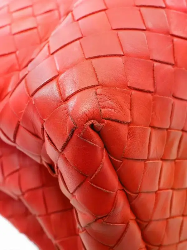 Bottega Veneta 2000s Intrecciato Tote Bag - Red