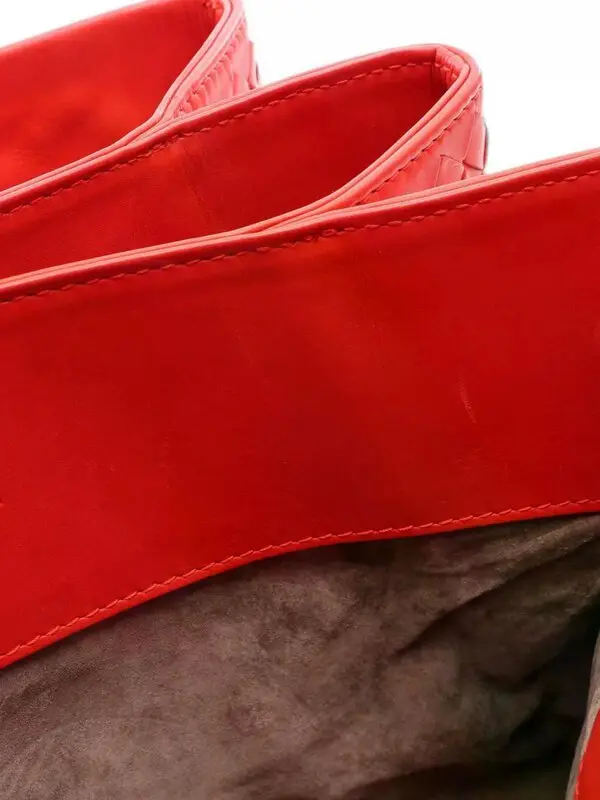 Bottega Veneta 2000s Intrecciato Tote Bag - Red