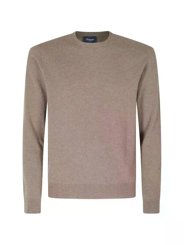 DRUMOHR Crew-neck Long-sleeve Sweater - Neutrals