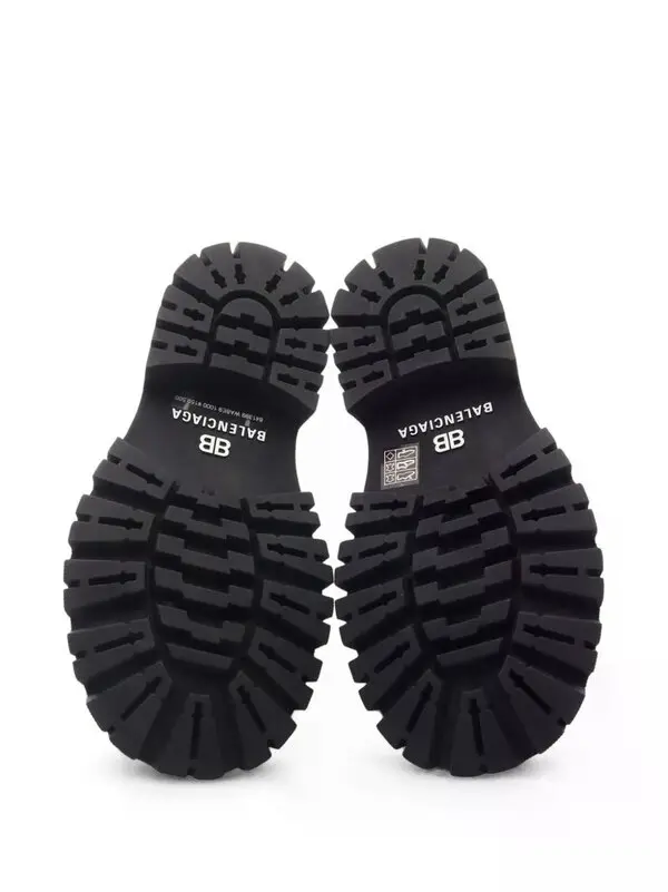 Balenciaga Leather Tractor Boots
