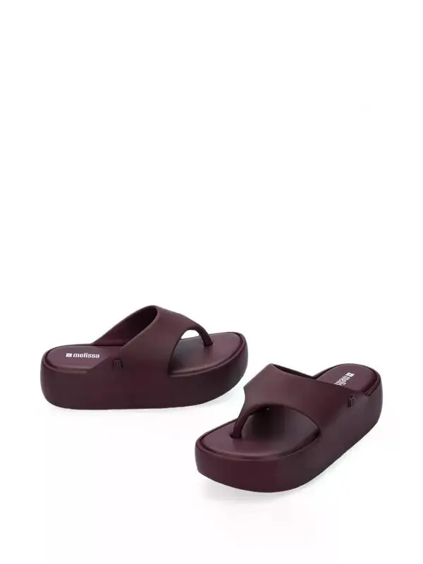 Melissa Free Platform Thong Sandals - Red