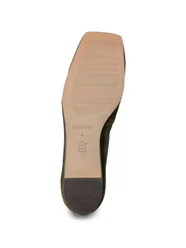 Bernardo Tate Square-toe Derby Shoes - Green