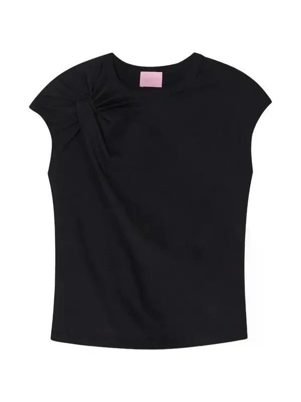 Closed Knotted Detail T-shirt