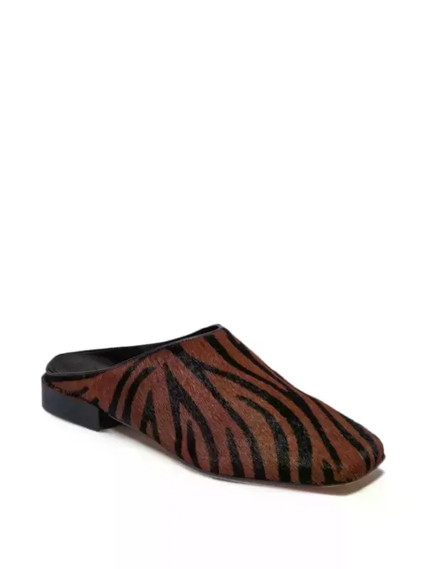 Bernardo Porto Zebra-print Mules