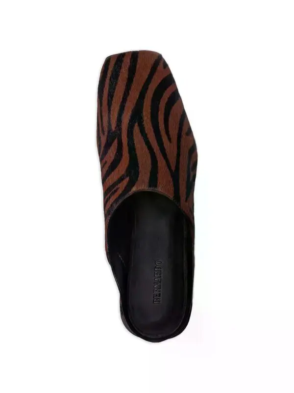 Bernardo Porto Zebra-print Mules