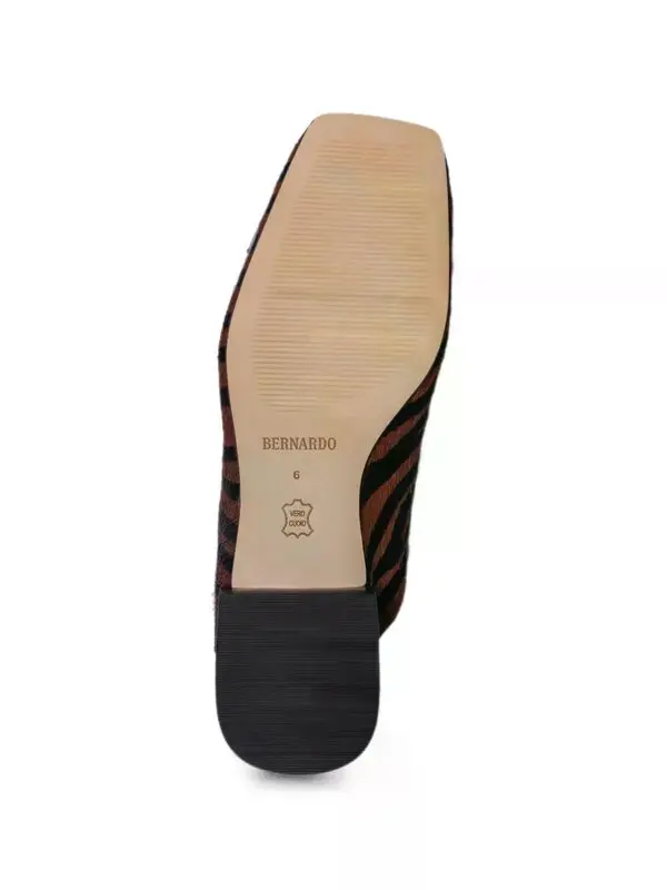Bernardo Porto Zebra-print Mules