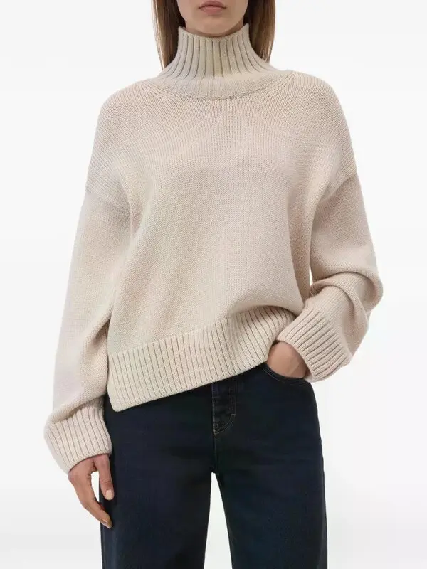Closed Ribbed-knit Turtleneck Sweater
