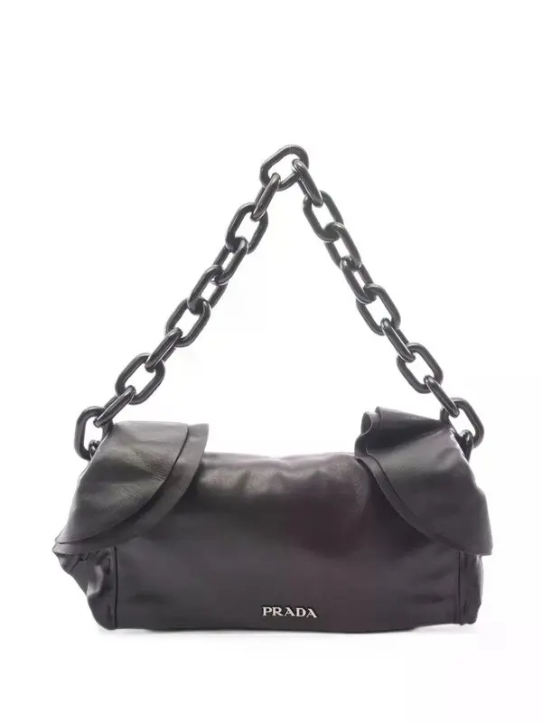 Prada 2000s Frill Chain Shoulder Bag
