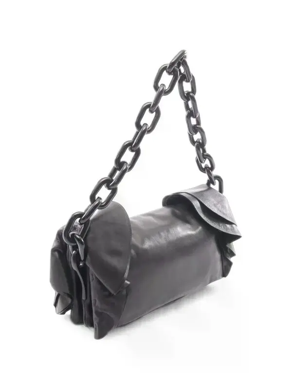 Prada 2000s Frill Chain Shoulder Bag