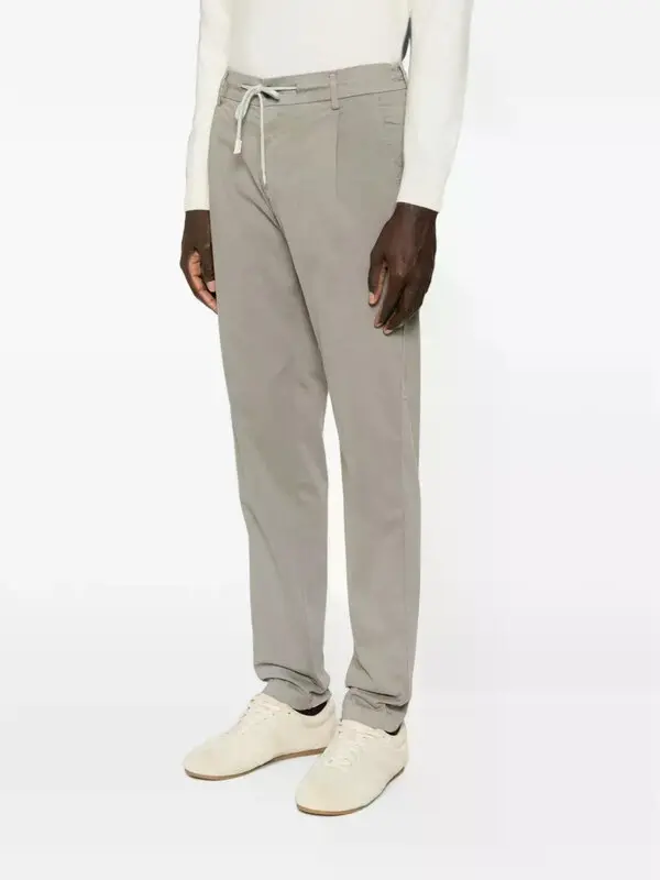 Eleventy Drawstring-waist Pleated Trousers