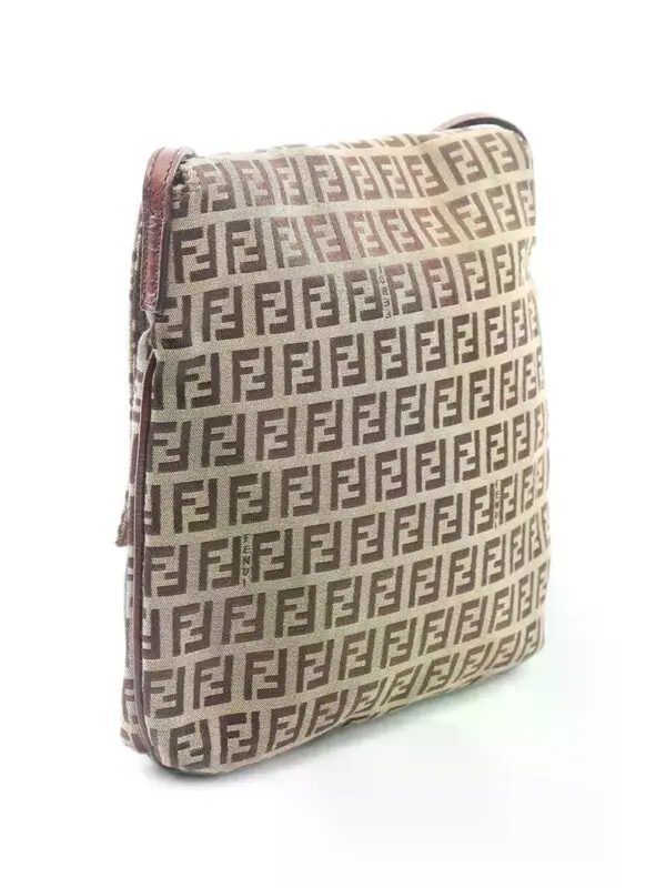 Fendi Zucchino Ff Logo Shoulder Bag