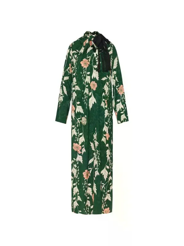Johanna Ortiz Esencia Femenina Maxi Dress - Green