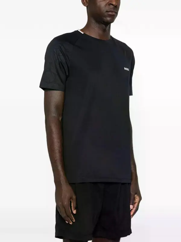 BOSS Logo-print Raglan-sleeve T-shirt