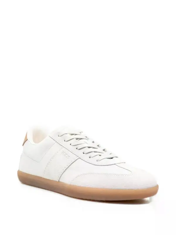 TOD'S Paneled Suede And Leather Lace-up Sneakers