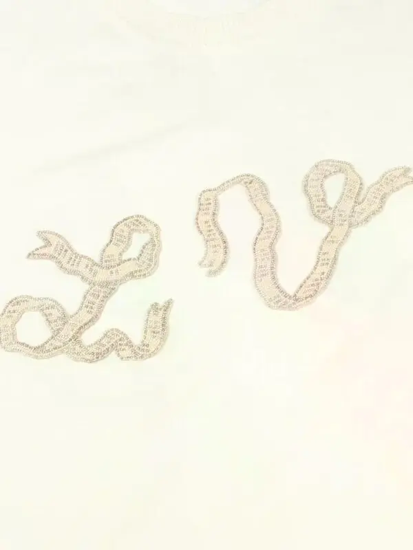 LOUIS VUITTON 2020s Logo Embroidered T-shirt