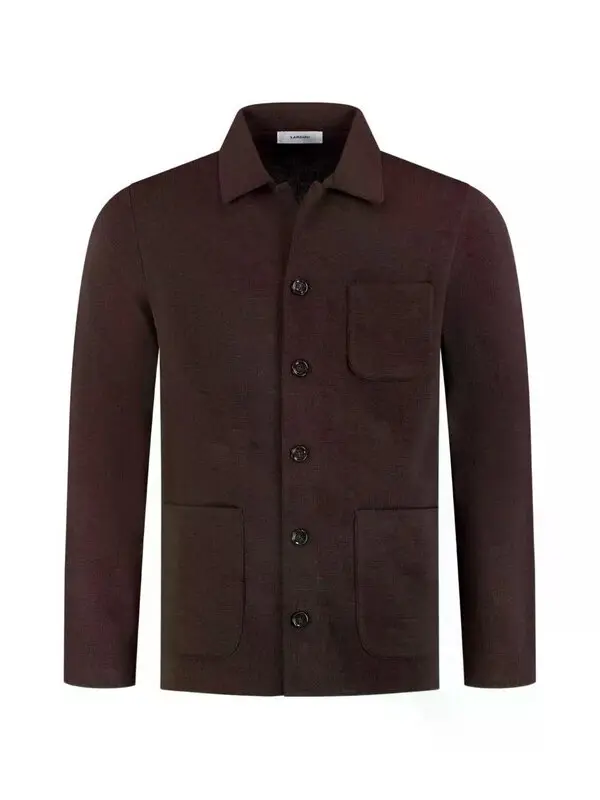 LARDINI Button-up Knitted Jacket