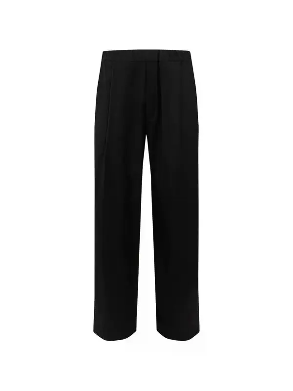 LANEUS Tapered-fit Wool Trousers