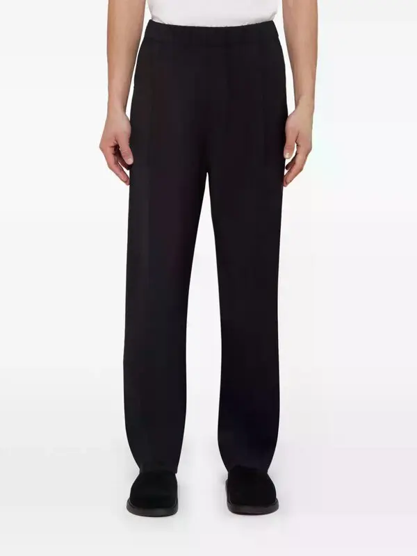LANEUS Tapered-fit Wool Trousers
