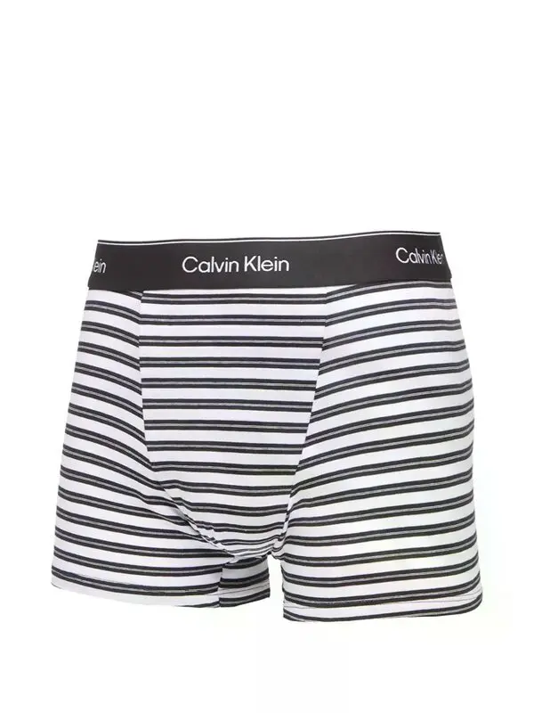 Calvin Klein Logo-waistband Trunks Set Of Three