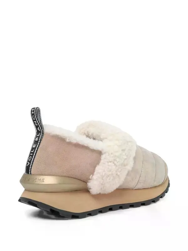 VOILE BLANCHE Shearling-trim Padded Sneakers