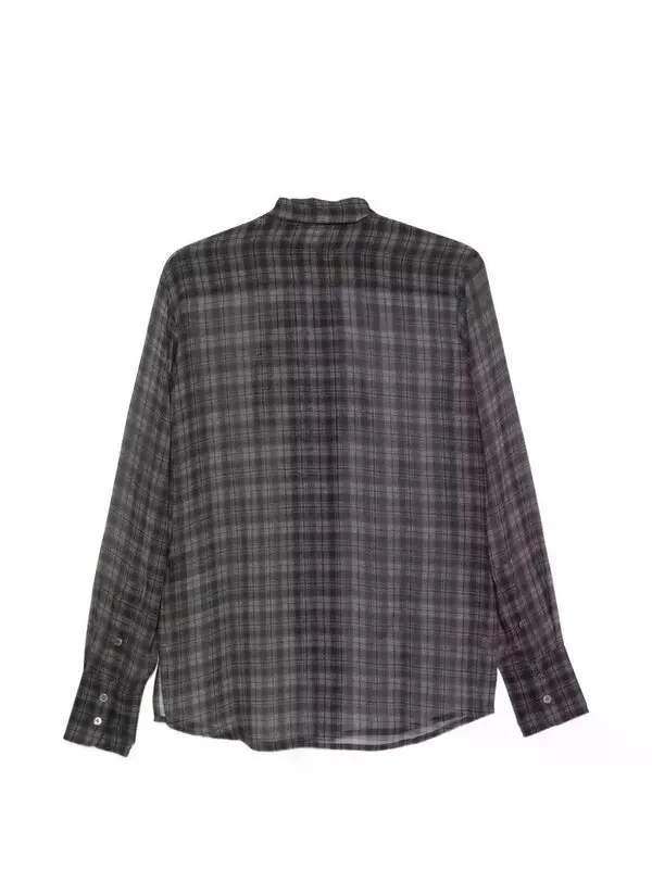 7 For All Mankind Check Pattern Pussy-bow Shirt