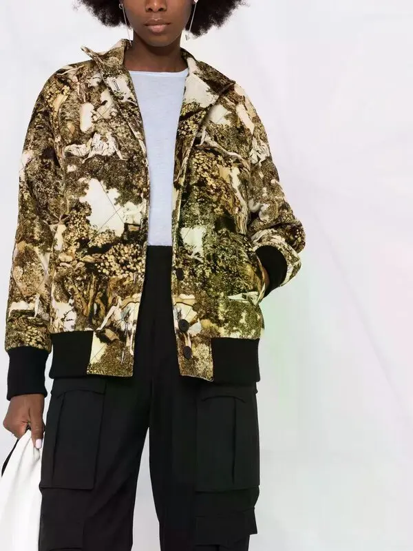 Kenzo Abstract Print Bomber Jacket