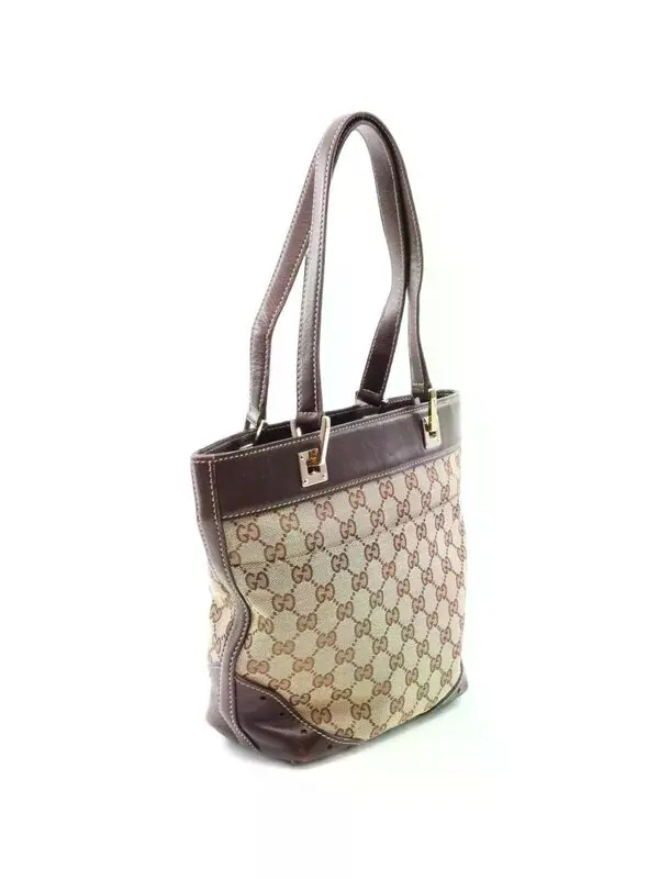 Gucci 2000s Monogram Canvas Tote Bag