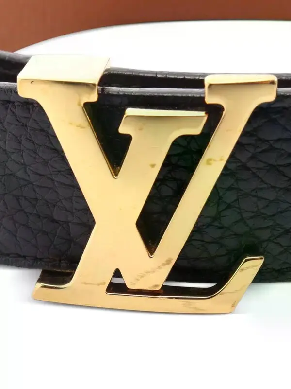LOUIS VUITTON 2013 Initials Madeleine Reversible Belt - Black