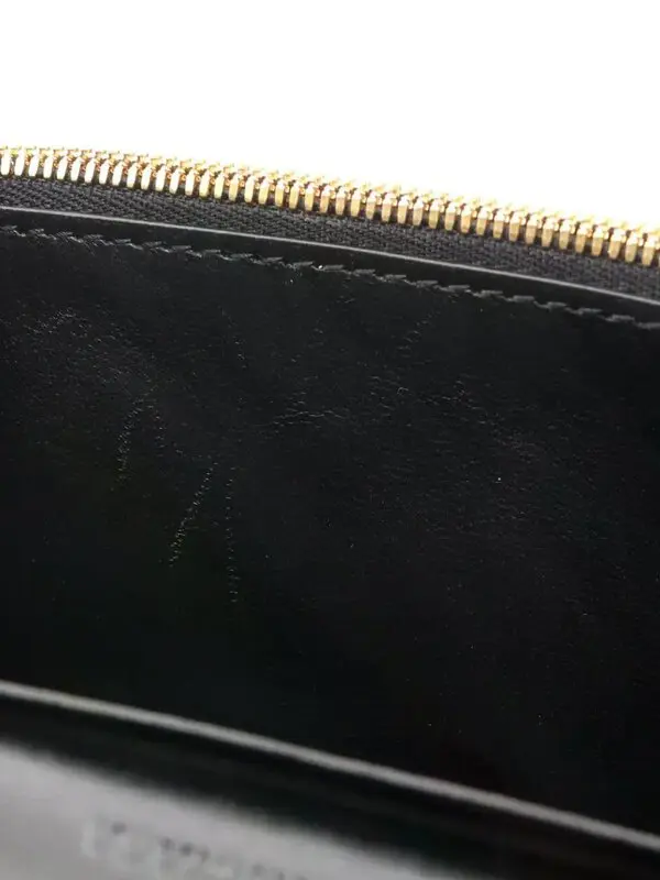 Balenciaga 2010s Gossip Croc-embossed Chain Wallet