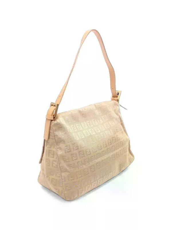 Fendi Zucchino Mamma Baguette Shoulder Bag