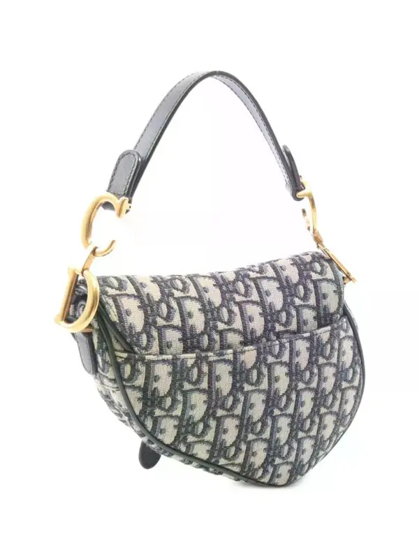 Dior Oblique Jacquard Saddle Handbag