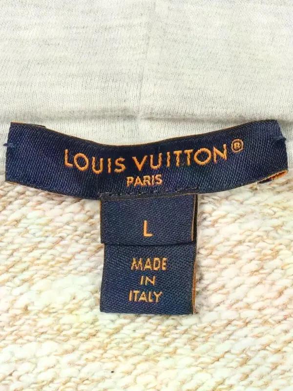 LOUIS VUITTON Rhinestone Logo Hoodie - Grey