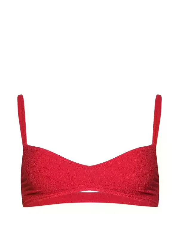 Bond Eye Mae Crop Bikini Top - Red