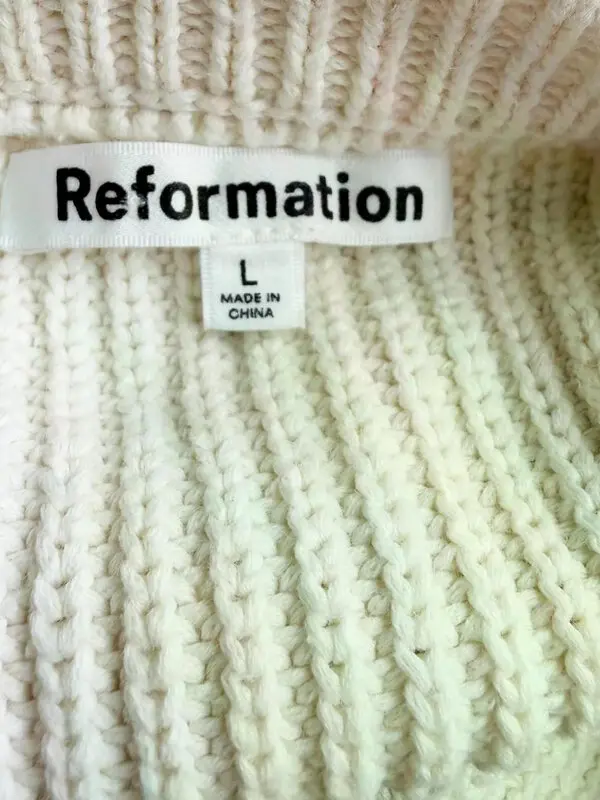 REFORMATION Cove Ribbed Knit Sweater