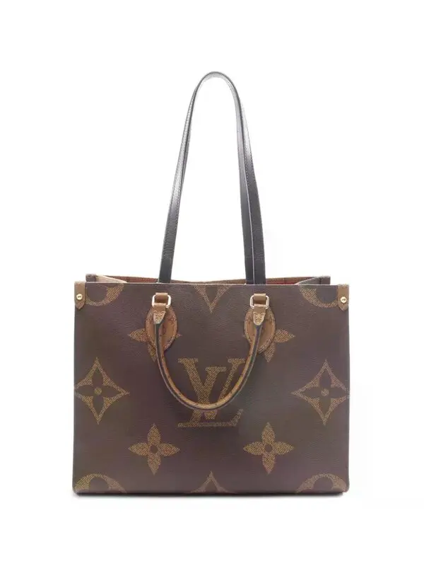 LOUIS VUITTON Onthego Mm Monogram Giant Reverse Tote Bag - Brown