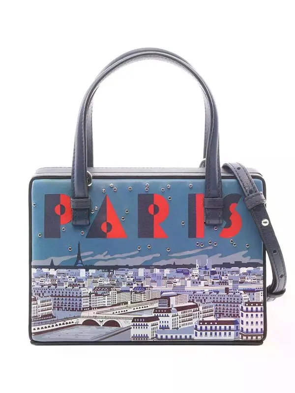 Loewe Small Leather Paris Postal Top Handle Bag
