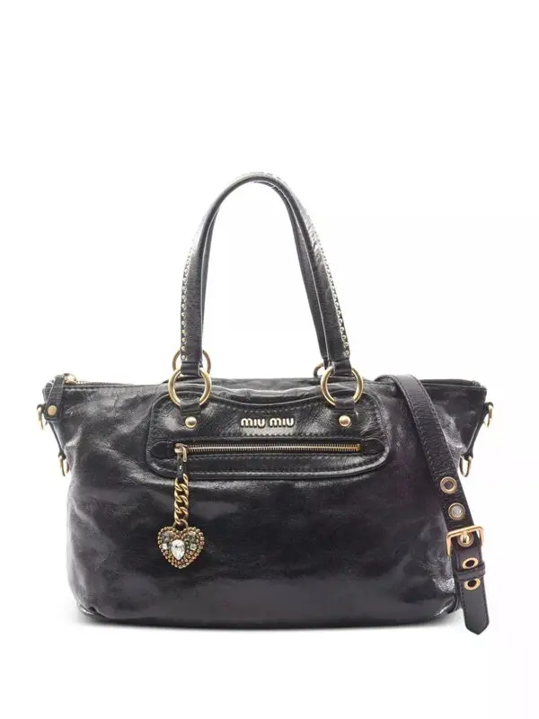 Miu Miu Studded Leather Handbag