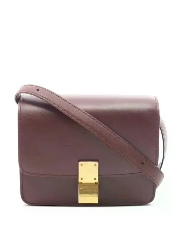 Celine 2000s Classic Box Small Crossbody Bag - Red