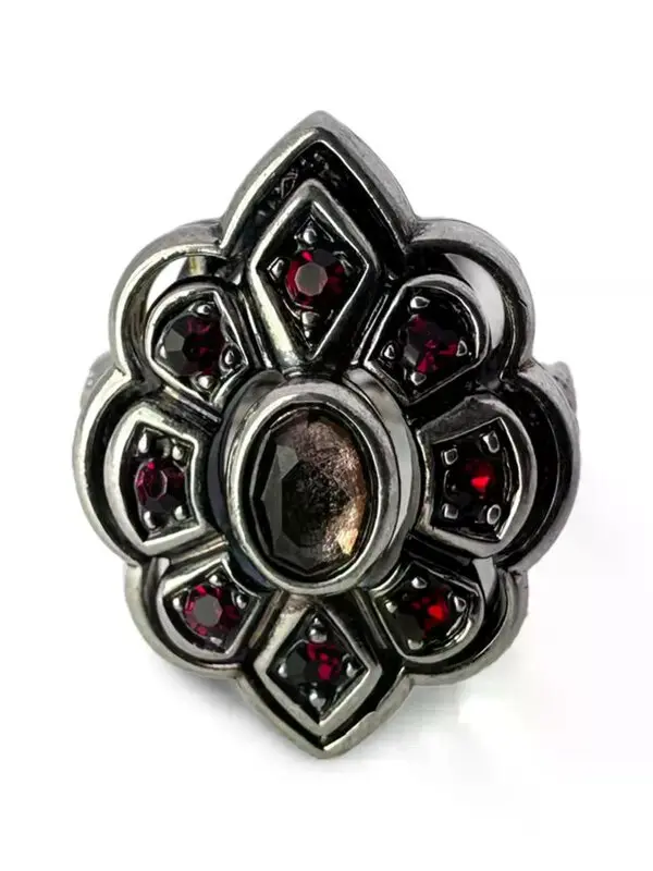 Gucci Crystal-embellished Flower Ring