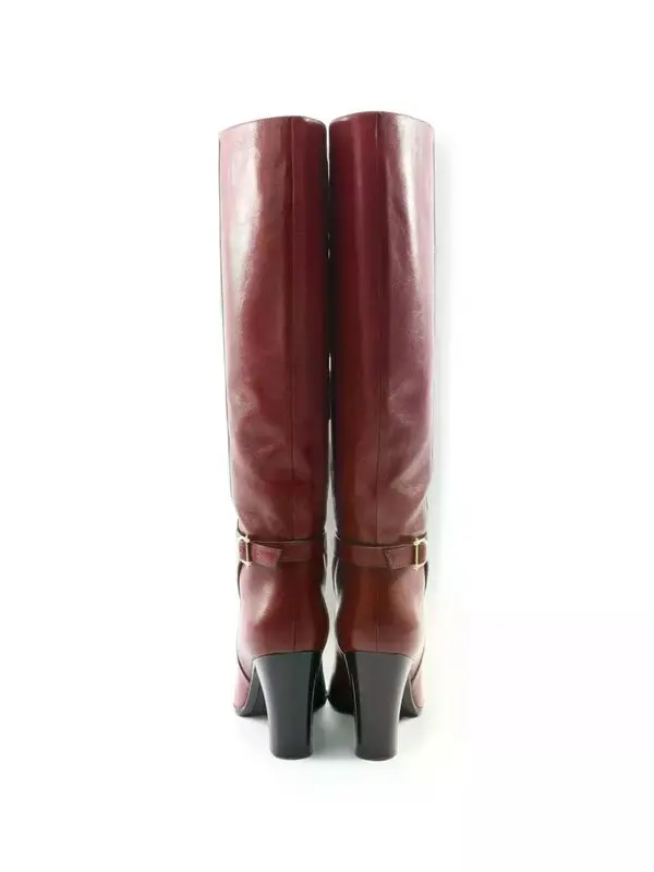 Celine 2000s Buckled Knee-high Boots
