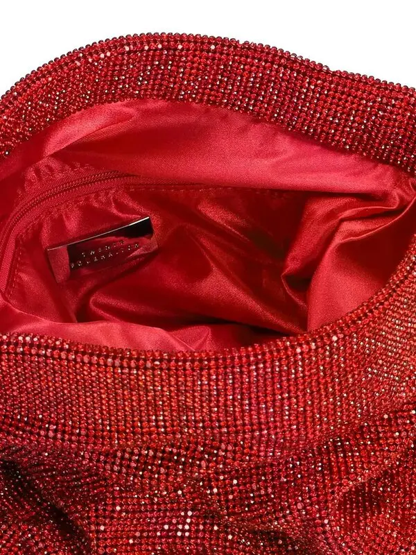 TWENTY FOURHAITCH Varadero Crystal-embellished Clutch Bag - Red