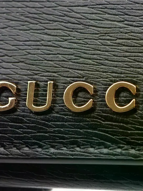 Gucci 2010 Script Card Case