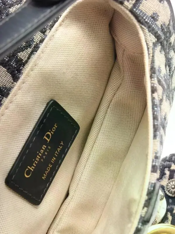 Dior Oblique Jacquard Saddle Shoulder Bag