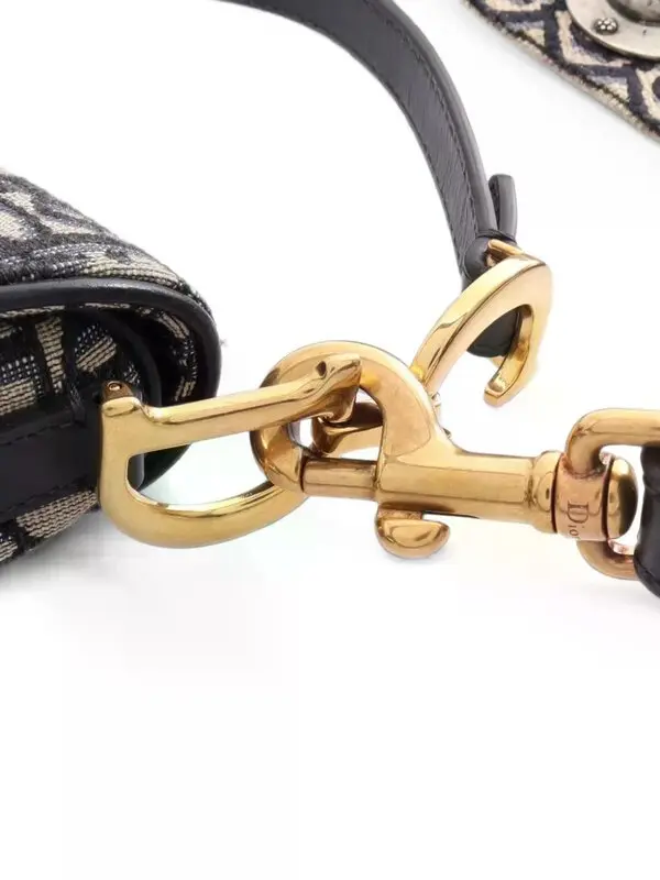 Dior Oblique Jacquard Saddle Shoulder Bag