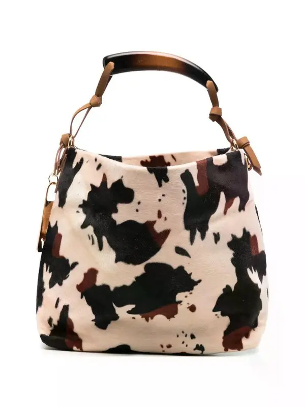LA MILANESA Adjustable-strap Tote Bag With Single Resin Top Handle - Neutrals