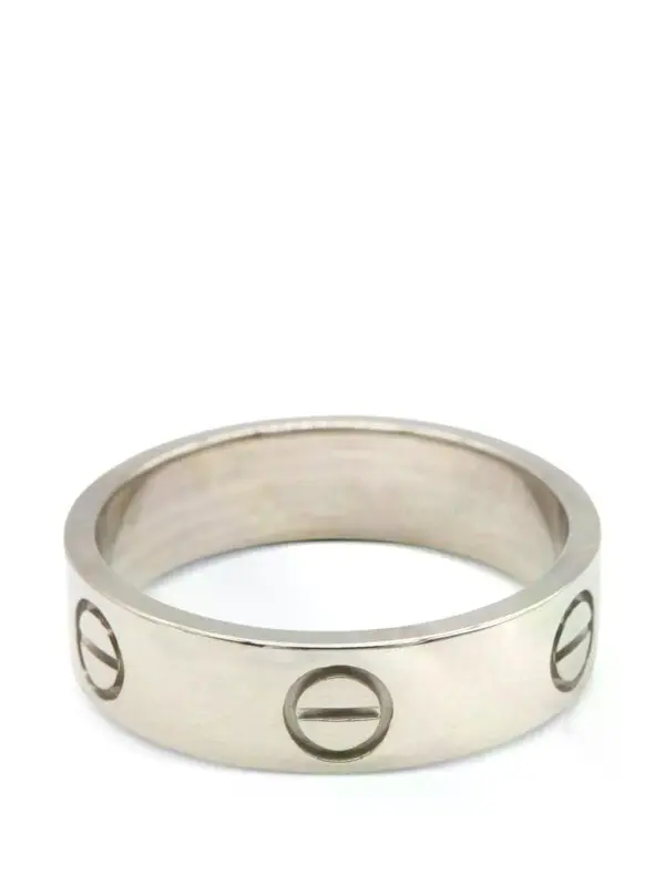 Cartier 18k White Gold Love Ring - Silver