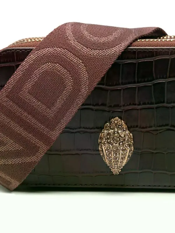 Kurt Geiger Kensington Croc-effect Leather Cross Body Bag